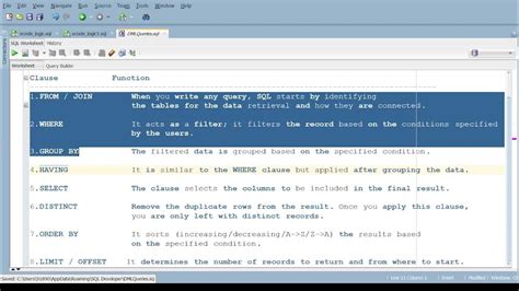 Query Execution Order In Oracle Clause Execution Sequence In Oracle Oracle Youtube