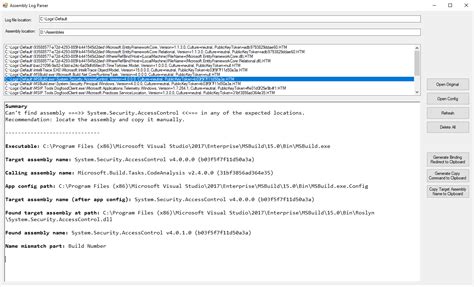 Time Tortoise An Assembly Binding Log Parser Red Green Code