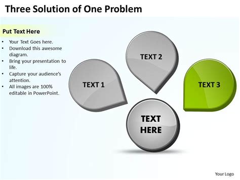 Three Solution Of One Problem Presentation PowerPoint Diagrams PPT Sample Presentations