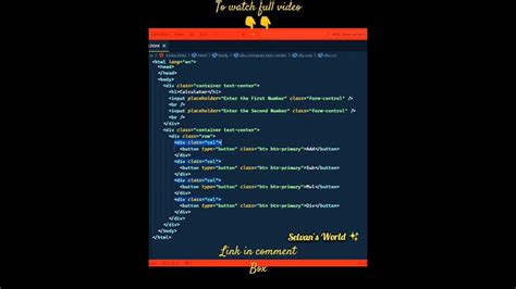 How To Create Buttons Linearly In A Row Html Coding Programming Calculator Codingcreator