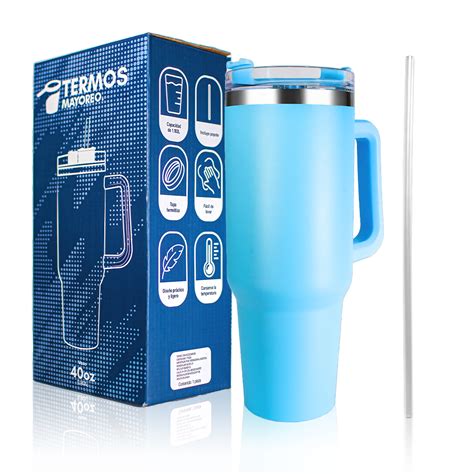 Termo Acero Inoxidable 40 Oz Tipo Stanley Con Asa Termos Mayoreo