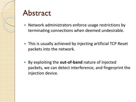 Ppt Detecting Forged Tcp Reset Packets Powerpoint Presentation Free