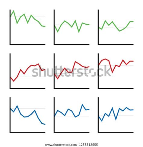 Abstract Line Chart Flat Icon Info Stock Vector Royalty Free Shutterstock
