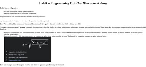 solved transcribed image text lab 8 programming c one 1 answer transtutors
