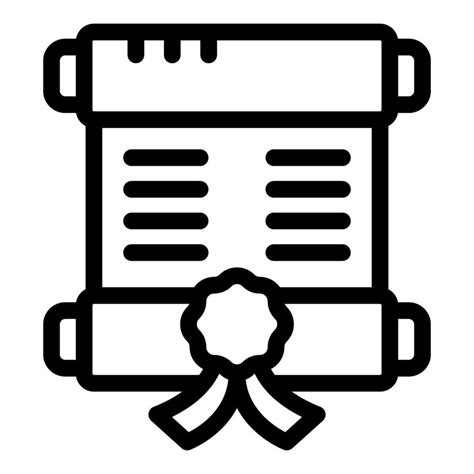 Ancient Paper Scroll With Ribbon Celebrating Important Official Agreement 48300430 Vector Art At