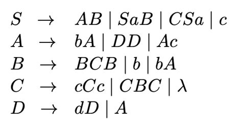 Solved For The Given Grammar REMOVE Lambda Productions From Chegg