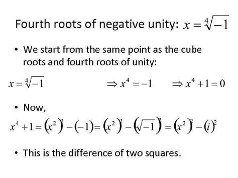 complex numbers more square roots cubic equations with
