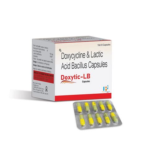 Doxycycline 100 Mg Lactic Acid Bacilus Capsules Indizen