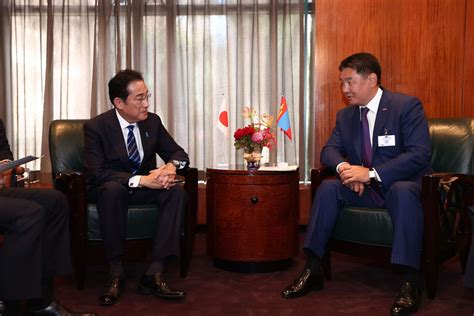 Монгол Улсын Ерөнхийлөгч У Хүрэлсүх Япон Улсын Ерөнхий сайд Ф Кишида нар уулзав