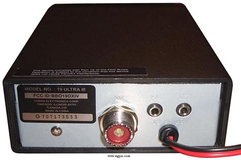 Rigpix Database Cb Freeband And More Cobra Ultra Iii