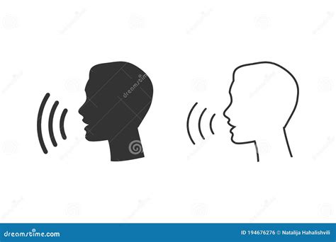 Linear Speaking Icon From Comunation Outline Collection Thin Line Speaking Vector Isolated On