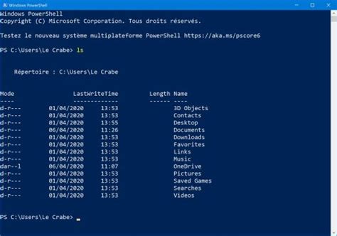 Ouvrir Powershell Sur Windows Le Crabe Info