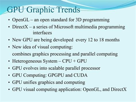 Graphics Processing Unit GPU System Ppt