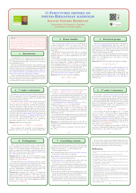 Pdf G Structures Defined On Pseudo Riemannian Manifolds