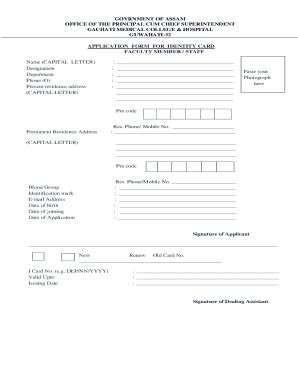 Fillable Online GOVERNMENT OF ASSAM OFFICE OF THE PRINCIPAL Fax Email Print PdfFiller