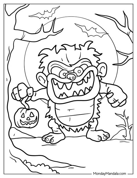 Coloring Pages Halloween Monster