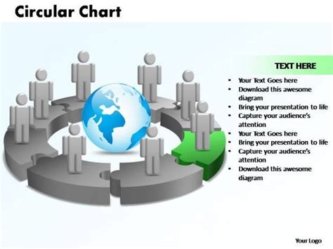 PowerPoint Designs Circular Chart With Globe Ppt Theme