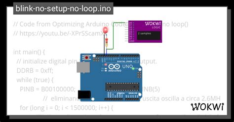 Blink No Setup No O Copy Wokwi Esp32 Stm32 Arduino Simulator