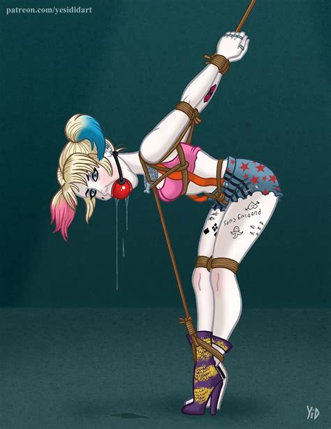 Rule 34 Arms Behind Back Arms Bound Ball Gag Batman Series Big Ball Gag Birds Of Prey Blue