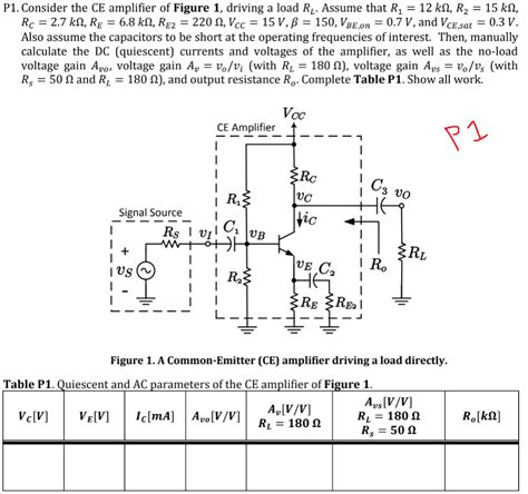 Solved P Now Consider The Two Stage Amplifier Of Figure Chegg
