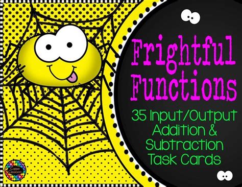 Addition And Subtraction Function Tables Input Output Task Cards Addition And Subtraction