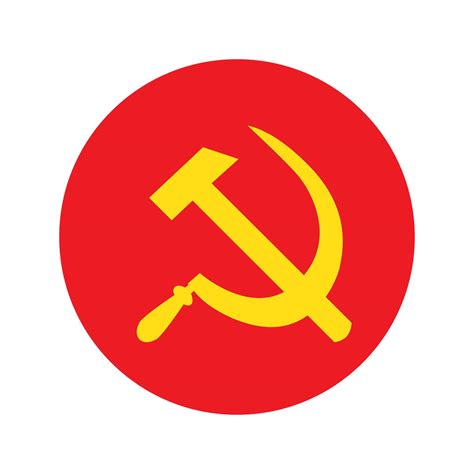 Communist Icon Hammer And Sickle Communist Party 60510735 Vector Art