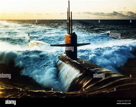 An Aerial Starboard Bow View Of The Los Angeles Class Nuclear Powered