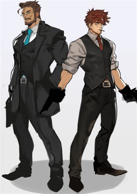 Barodityarts On Twitter Rt Na Insoo Wip My Detective Ocs The One On The Right Got A
