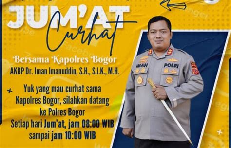 Program Jumat Curhat Polres Bogor Hadir Untuk Masyarakat
