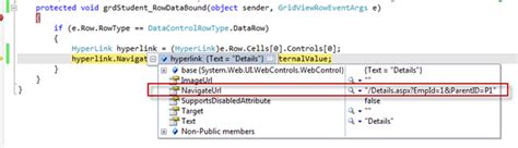 How To Pass External Values With GridView HyperLinkField Which Are Not Part Of Your Gridview