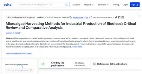 Microalgae Harvesting Methods For Industrial Production Of Biodiesel