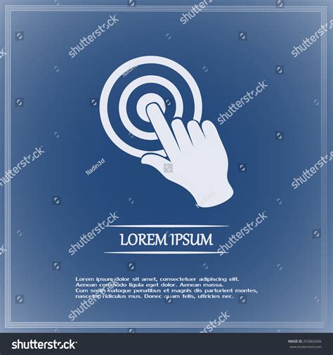 Vector Hand Cursor Vector Icon เวกเตอร์สต็อก ปลอดค่าลิขสิทธิ์