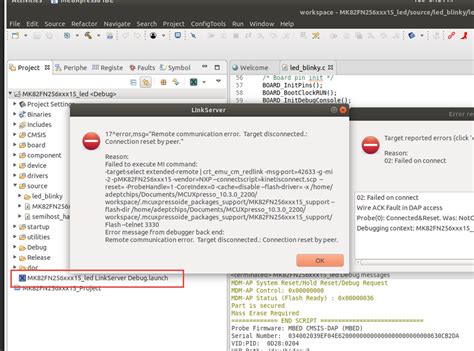 Solved Unable To Flash The Frdm K82f Board Using Mcuxpresso Ide Nxp Community
