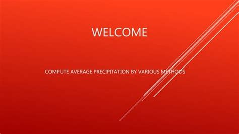 Estimating Missing Rainfall Datapptx Weather Science