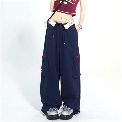 울트라패션 다프네 로우라이즈 스트링 조거 와이드 팬츠 위시버킷