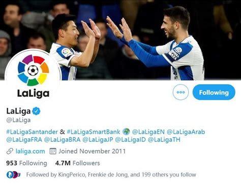 武磊进球后的评论 倍儿有面武磊进球后的庆祝照成LaLiga官方推特背景图 随意云
