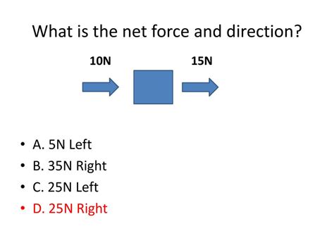 What Is The Net Force And Direction Ppt Download