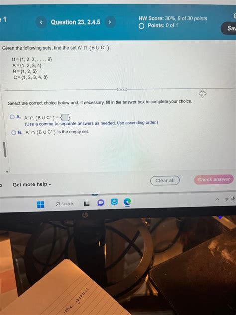 Solved Given The Following Sets Find The Set A BC Chegg Com