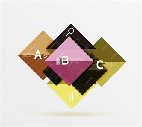 Premium Vector Geometric Square And Triangle Template Vector Template Background For Workflow