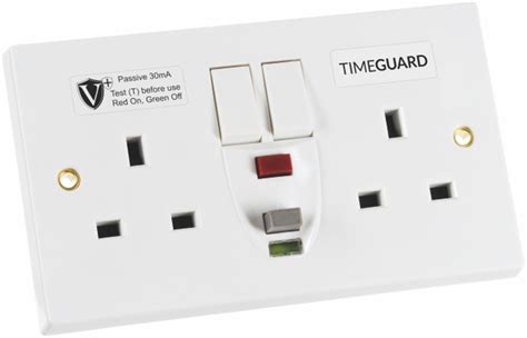 Timeguard RCD WPVN Passive RCD Gang Socket