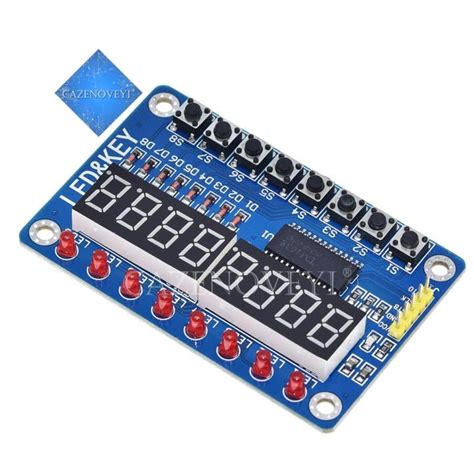 Tm1638 Button Digital Tube Led Display Module 8 Bit Digital Tube Led