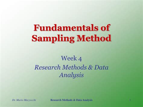 Sampling Methods