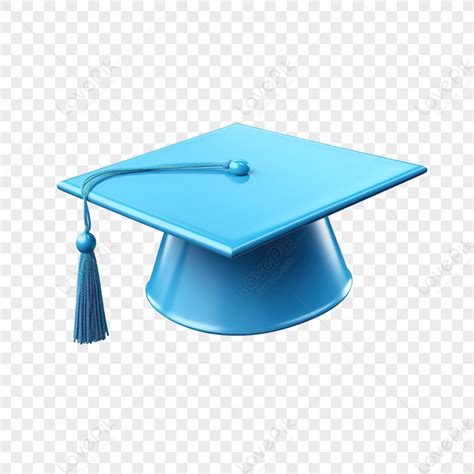 블루 졸업 모자 3d 교육 학교교실페인트 Png 일러스트 무료 다운로드 Lovepik