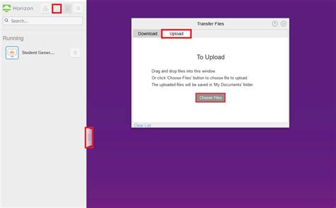 How Do I Transfer Files Between My Computer And The Web Browser Virtual Desktop Support My