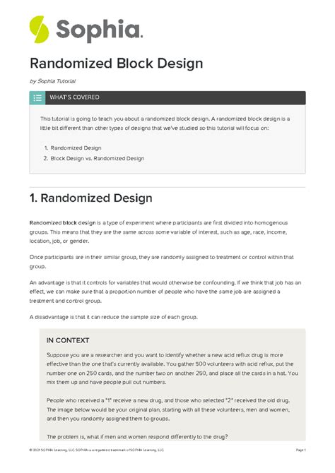 Randomized Block Design 2 A Randomized Block Design Is A Little Bit Different Than Other Types