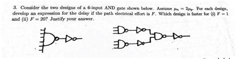 Solved Consider The Two Designs Of A Input AND Gate Chegg Com