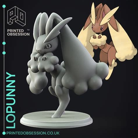 Lopunny Pokemon Fan Art 3d Model By Printedobsession On Thangs