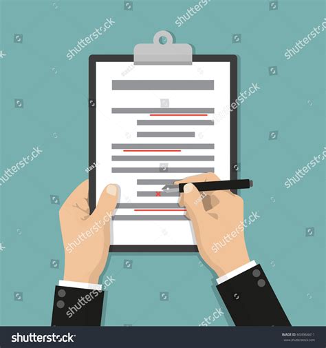Editing Documents Correct Errors Proofreader Checks Stock Vector Royalty Free 604964411