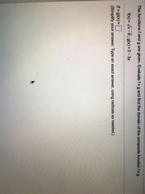 Solved The Functions F And G Are Given Evaluate F G And Chegg