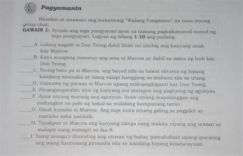 Ayusin Ang Pagkakasunod Sunod Ng Pangyayari Ayon Sa Pag Unlad Ng My Xxx Hot Girl
